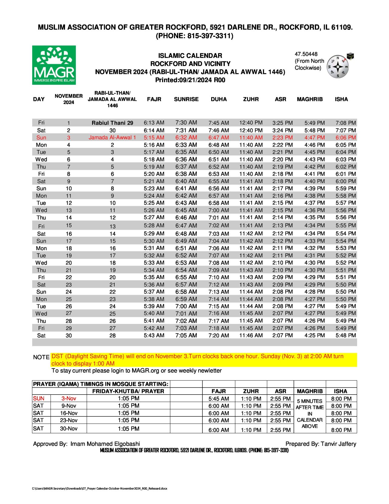 Muslim Association of Greater Rockford (MAGR) | Immerse. Inspire. Islam.